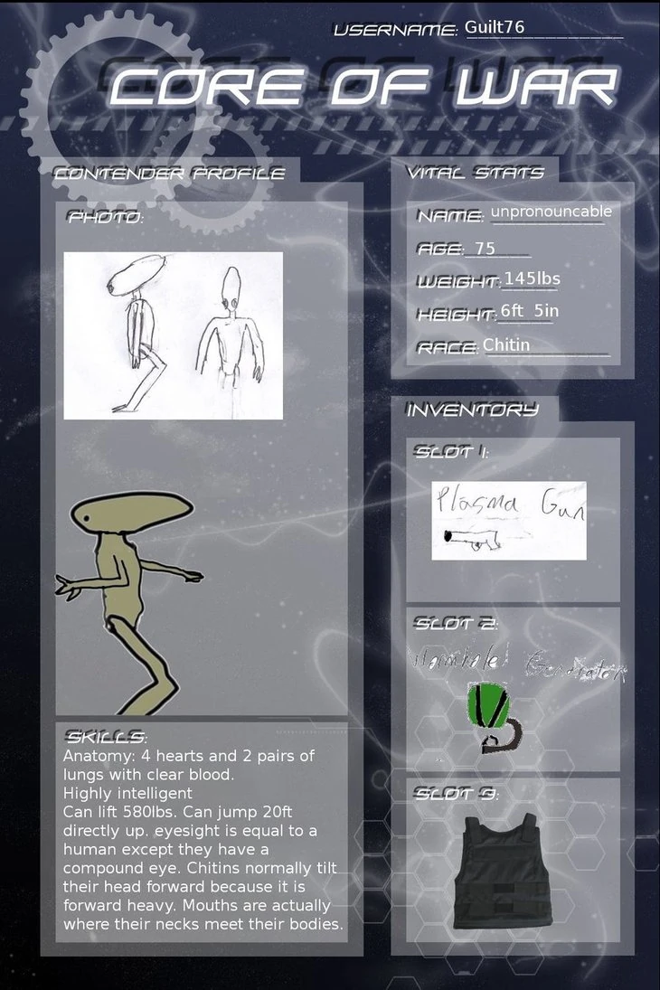 Chitin | Core Of War Wiki | Fandom