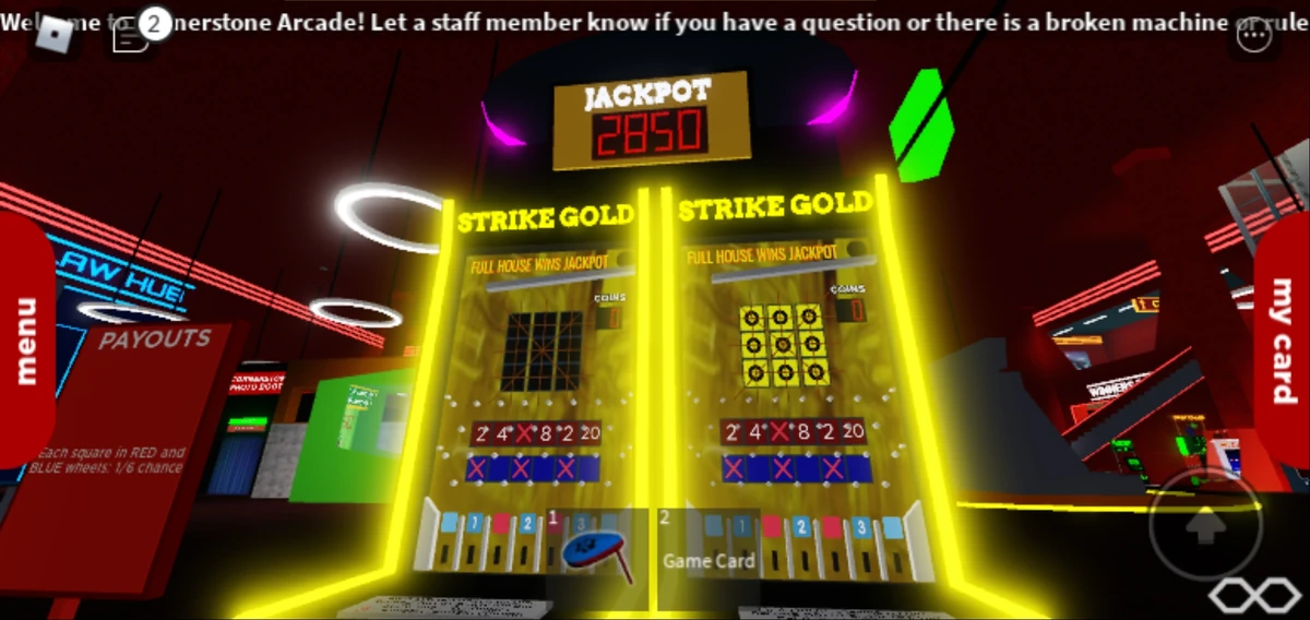 Strike Gold | Cornerstone Arcade Roblox Wiki | Fandom