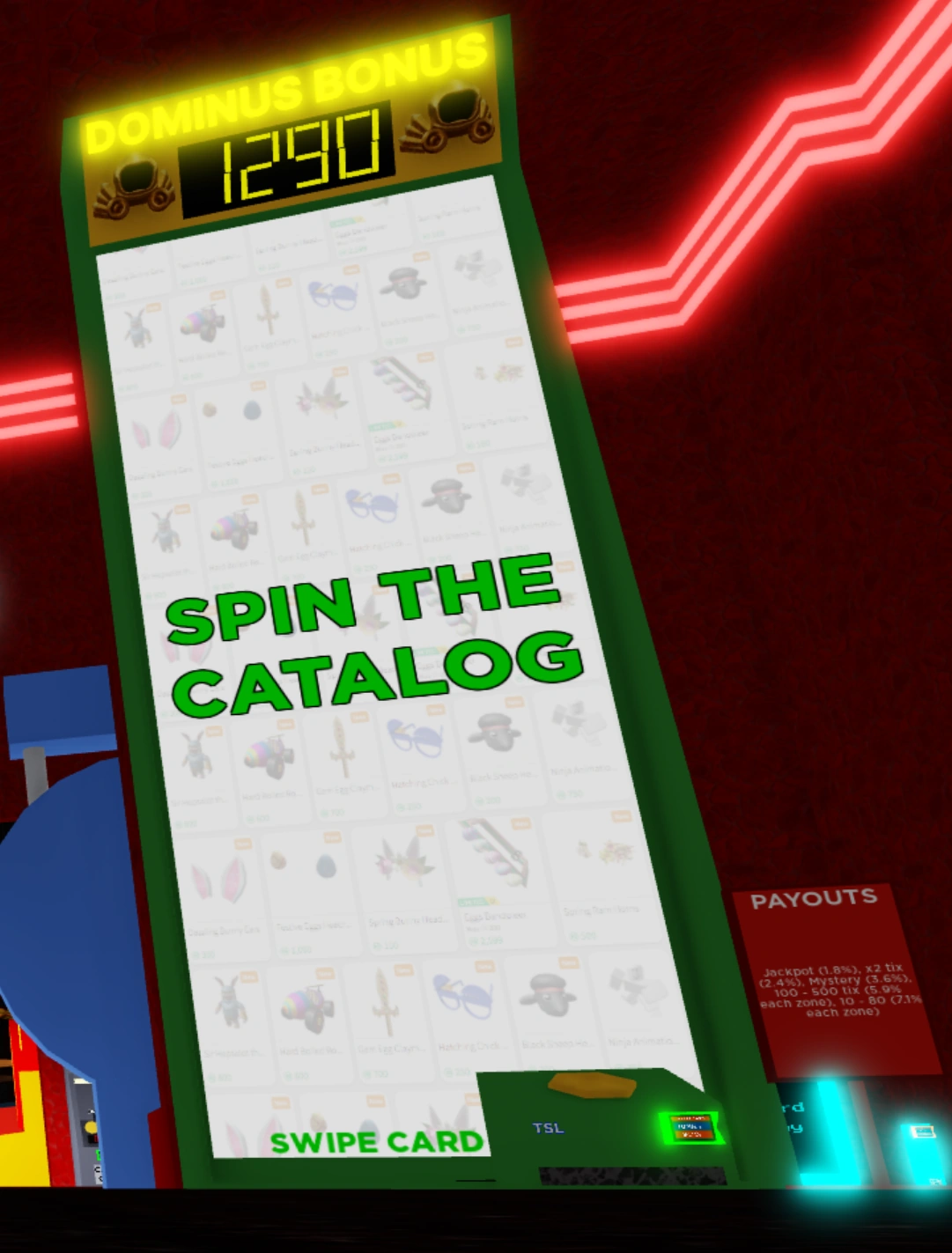 Spin The Catalog | Cornerstone Arcade Roblox Wiki | Fandom