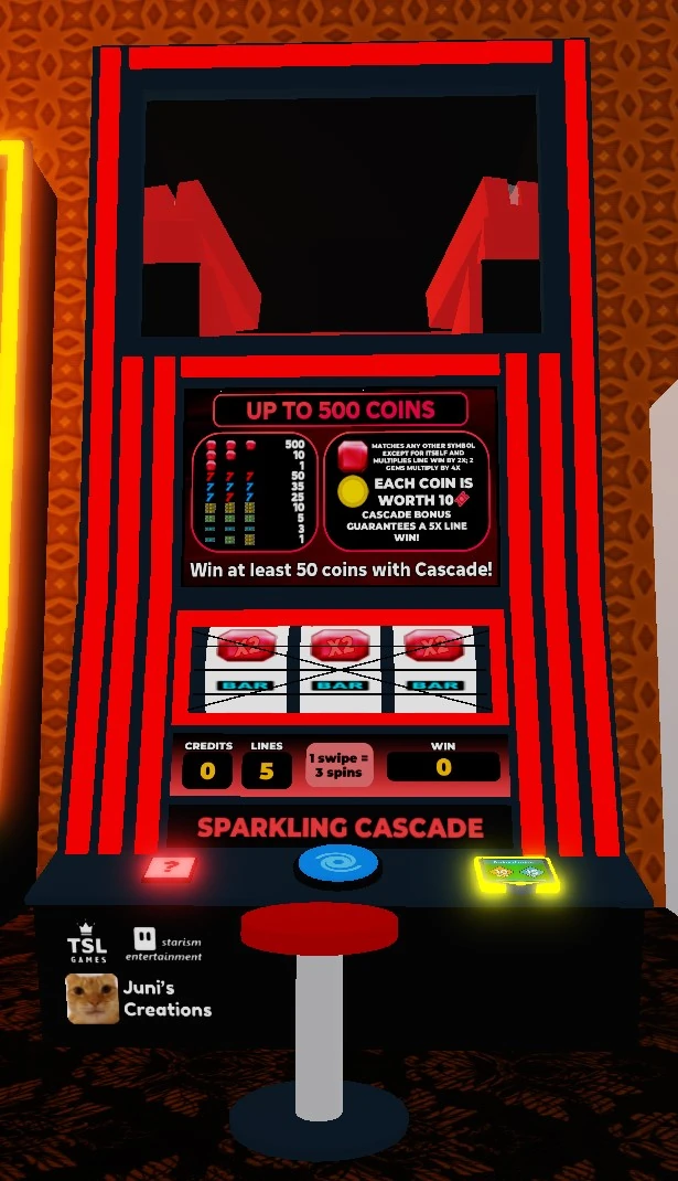 Sparkling Cascade | Cornerstone Arcade Roblox Wiki | Fandom