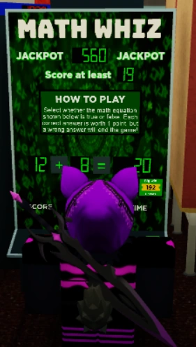 Math Whiz | Cornerstone Arcade Roblox Wiki | Fandom