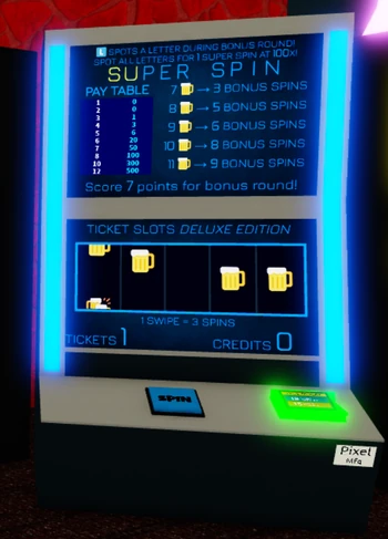 Ticket Slots Deluxe Edition | Cornerstone Arcade Roblox Wiki | Fandom