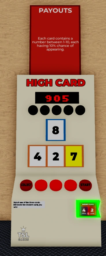 High Card | Cornerstone Arcade Roblox Wiki | Fandom