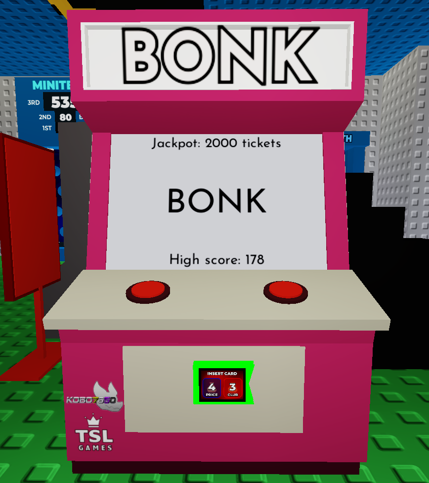 Bonk Cornerstone Arcade Roblox Wiki Fandom