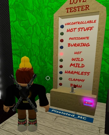 Love Tester | Cornerstone Arcade Roblox Wiki | Fandom