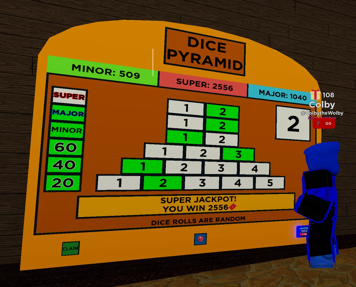 Dice Pyramid | Cornerstone Arcade Roblox Wiki | Fandom