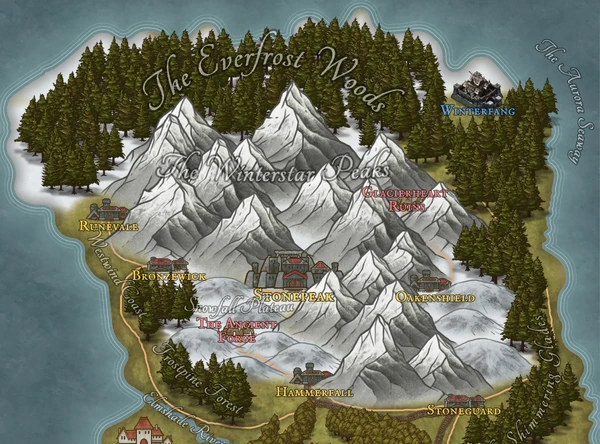 Map of Thalgrund | Corvalis Wiki | Fandom