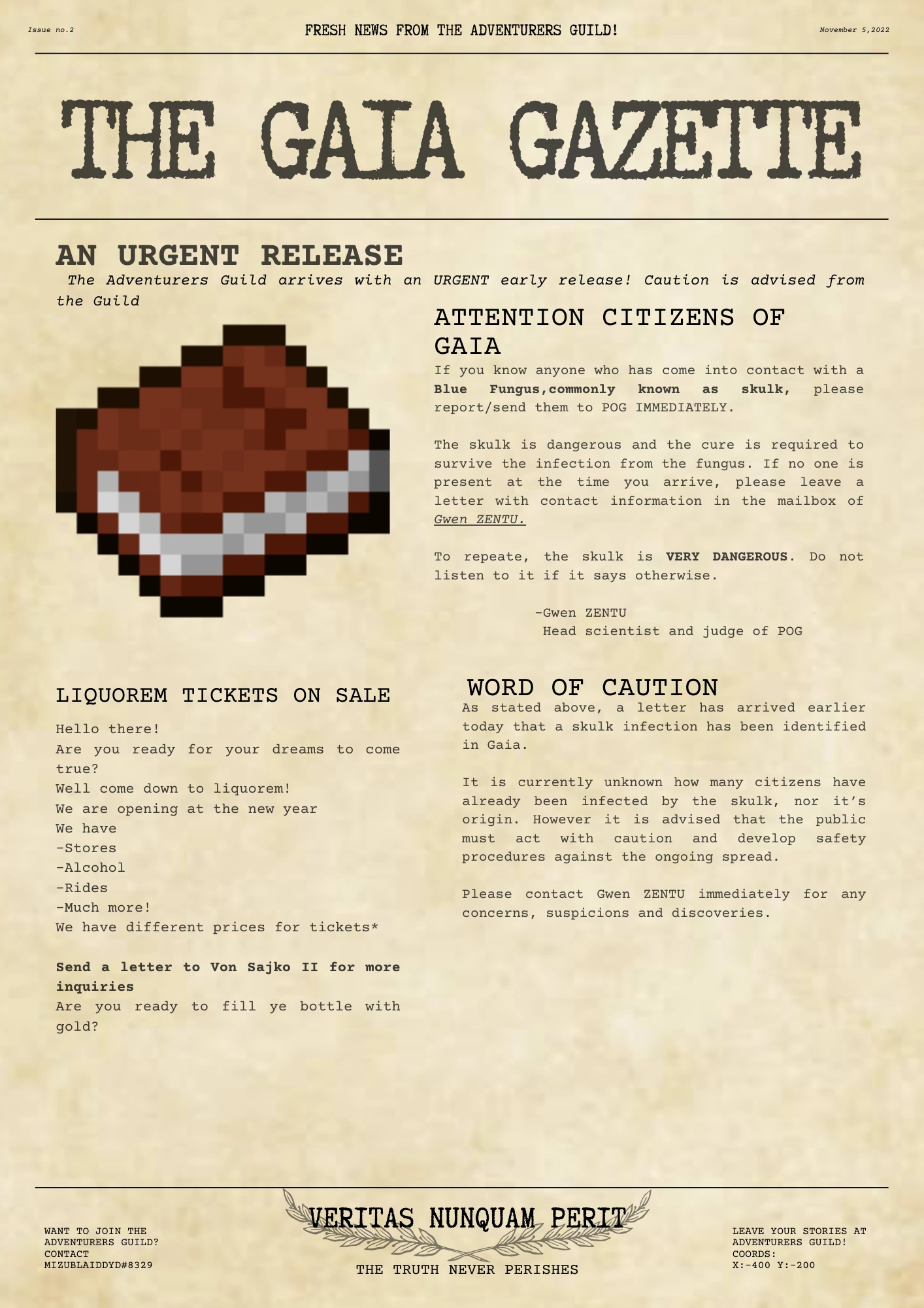 The Gaia Gazette archive | Cosmos Smp Wiki | Fandom