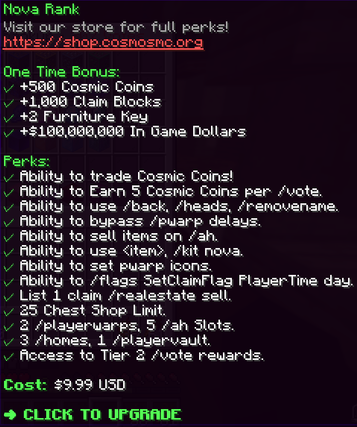 Nova rank | CosmosMC Wiki | Fandom