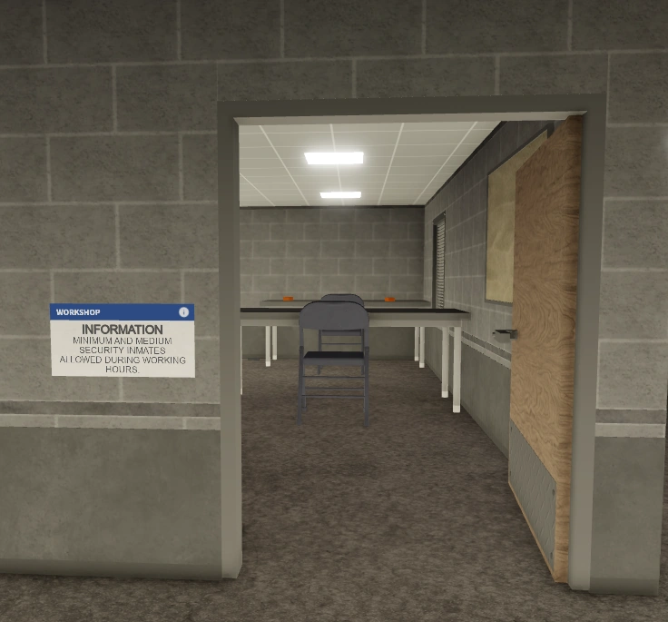 Workshop | County Jail Roleplay Roblox Wiki | Fandom