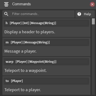 ;𝚌𝚘𝚖𝚖𝚊𝚗𝚍𝚜 command | County Jail Roleplay Wiki | Fandom