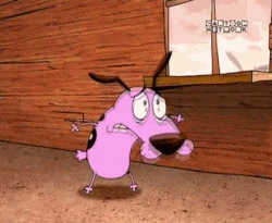 Courage The Cowardly Dog Scared Face