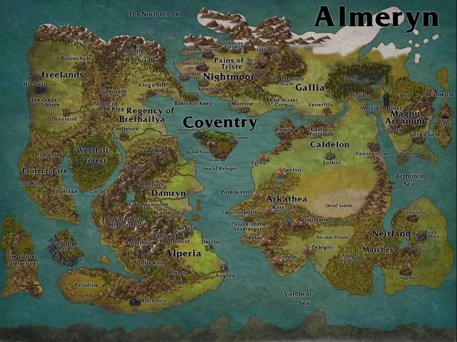 Map of Almeryn | Coventry Larp Wiki | Fandom