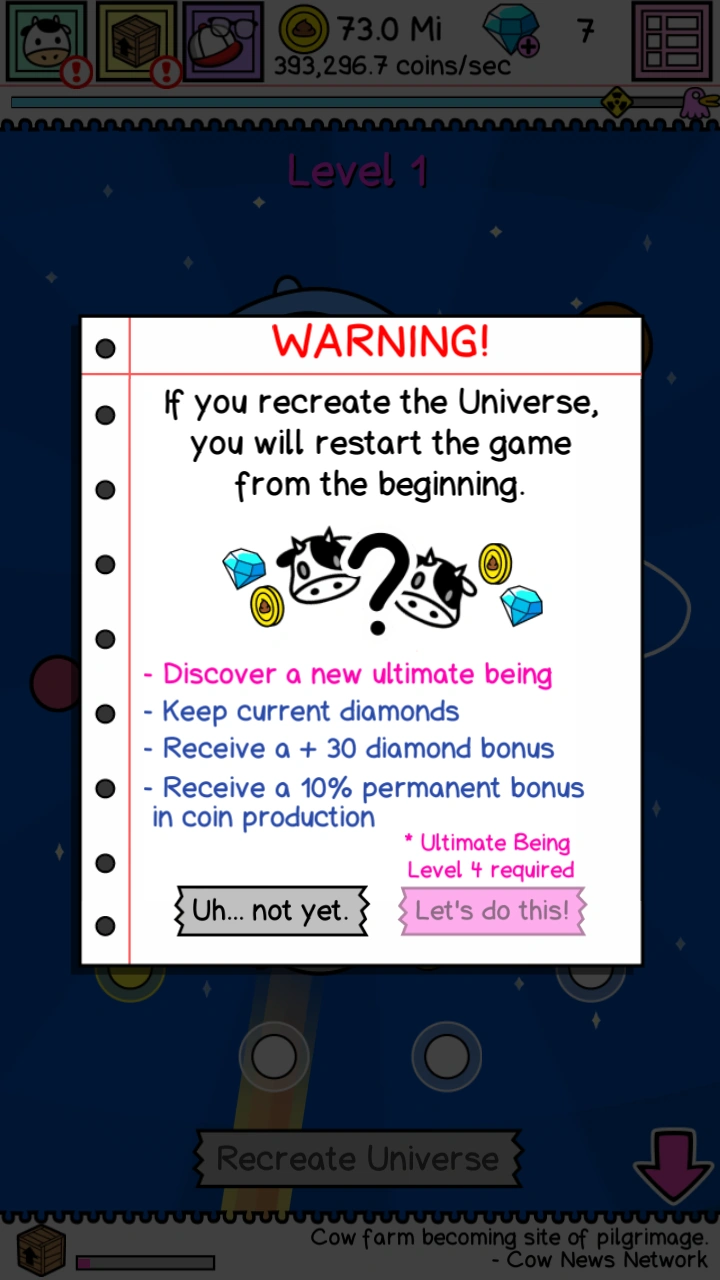Recreating the universe | Cow Evolution Wiki | Fandom