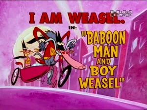 Baboon Man and Boy Weasel | Cow and Chicken Wiki | Fandom