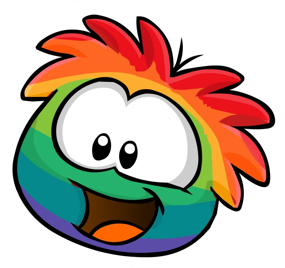 Rainbow Puffle Pin | Club Penguin Forever Wiki | Fandom