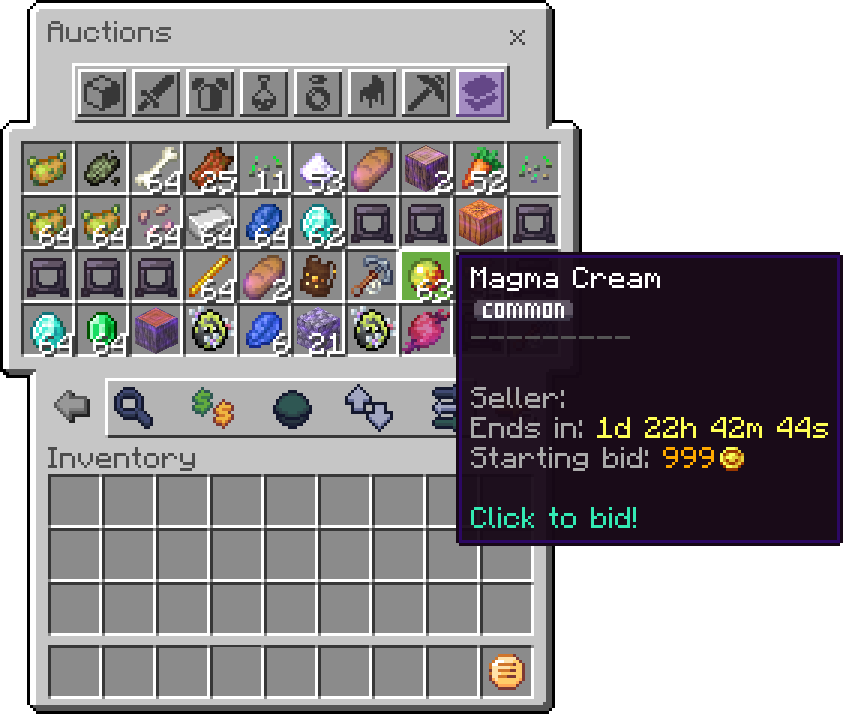 Auction House | CraftersMC SkyBlock Wiki | Fandom