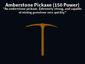 Amberstone Pickaxe | Craftwars Knockoff Wiki | Fandom