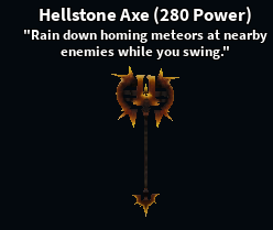 Hellstone Axe | Craftwars Knockoff Wiki | Fandom