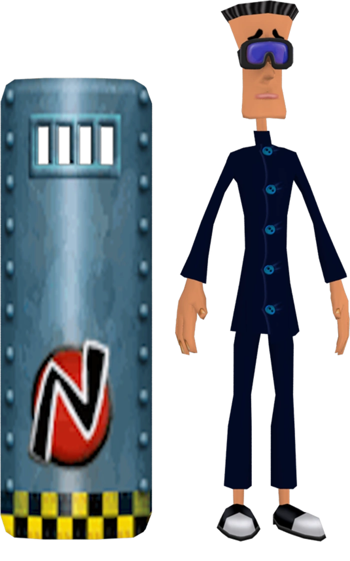 Barricade Pushing Lab Assistant | Crash Bandicoot: The Wrath of Cortex ...