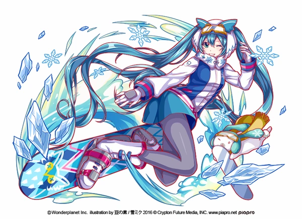 Snow Miku & Rabbit Yukine 2016 | Crash Fever Wikia | Fandom