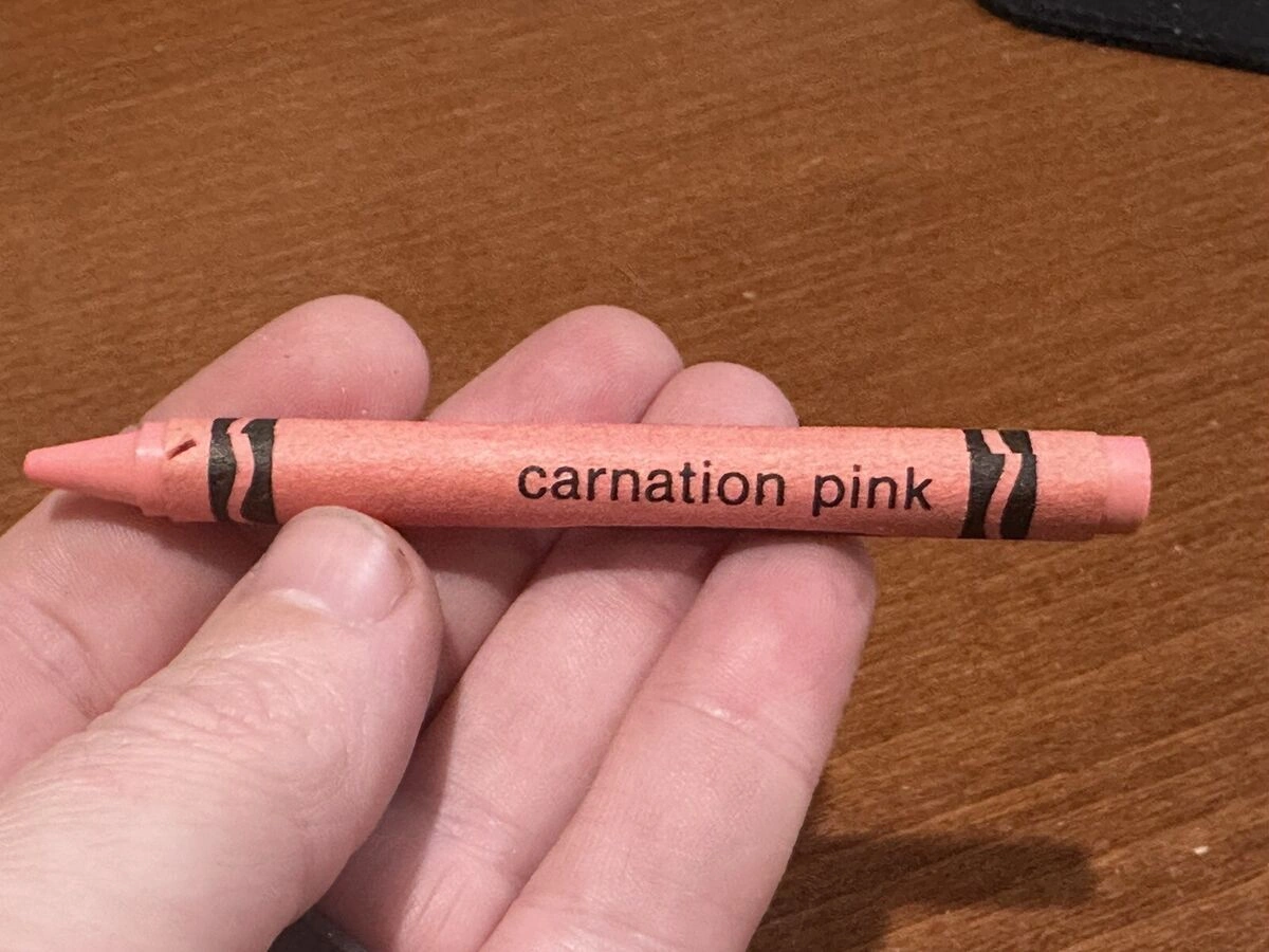 Carnation Pink Crayon Tattoo