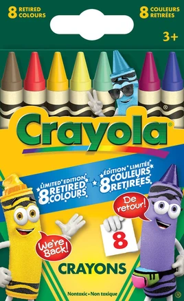 Crayola Limited Edition 8 Retired Colors box | Crayola Wiki | Fandom