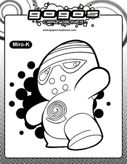 gogos crazy bones coloring pages