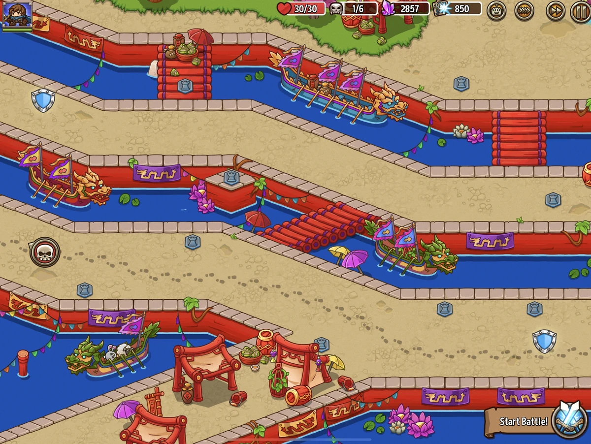 Dragon Boat Invasion 6 | Crazy Defense Heroes Wiki | Fandom