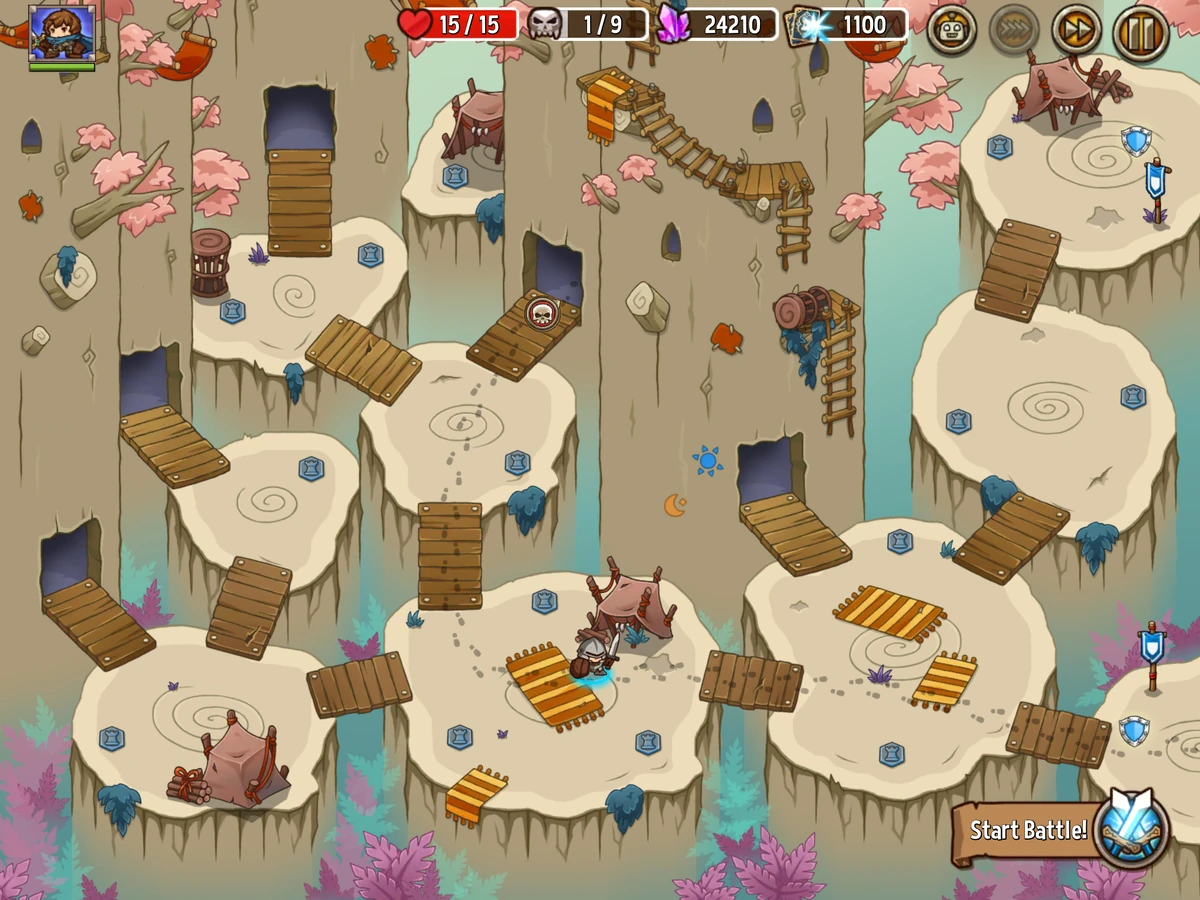 Treetops of the Orc King (Level 12) | Crazy Defense Heroes Wiki | Fandom