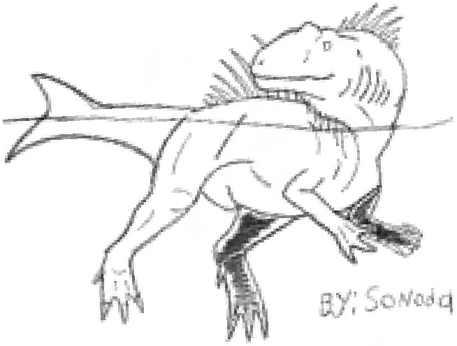 Sonoda's Aquatic Theropod | Create-A-Cryptid Wiki | Fandom