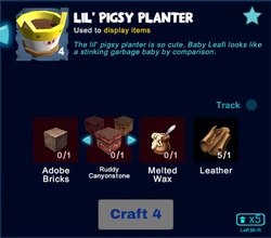 Lil' Pigsy Planter | Creativerse Wiki | Fandom