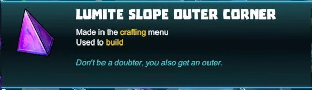 Lumite Slope Outer Corner | Creativerse Wiki | Fandom