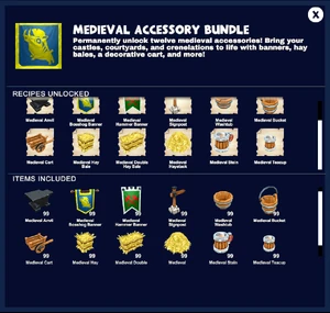 Medieval Accessory Bundle | Creativerse Wiki | Fandom