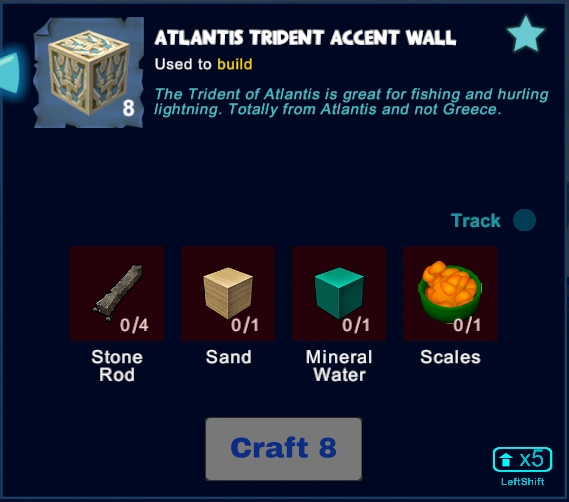 Atlantis Trident Accent Wall | Creativerse Wiki | Fandom
