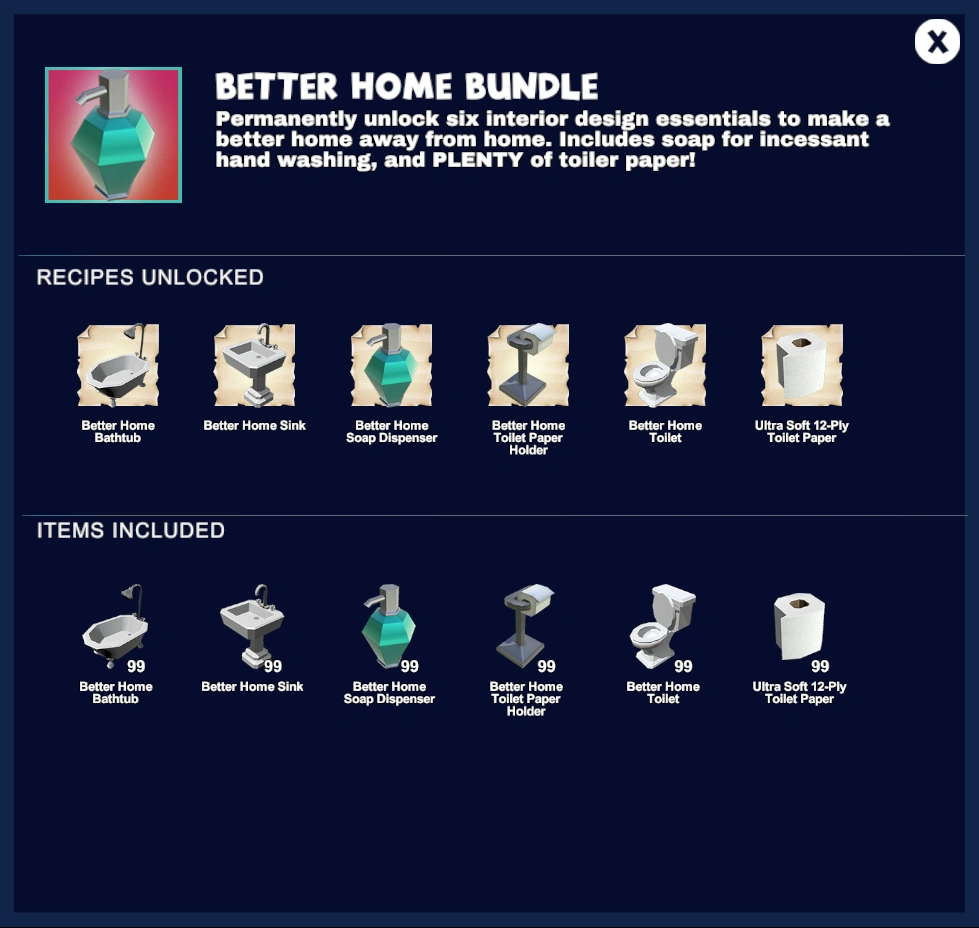 Better Home Bundle | Creativerse Wiki | Fandom