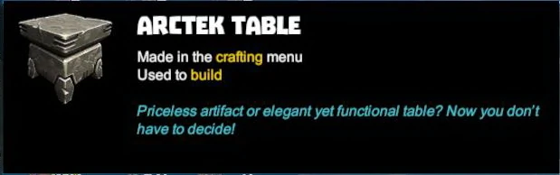 Arctek Table | Creativerse Wiki | Fandom