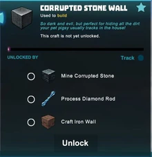 Corrupted Stone Wall | Creativerse Wiki | Fandom