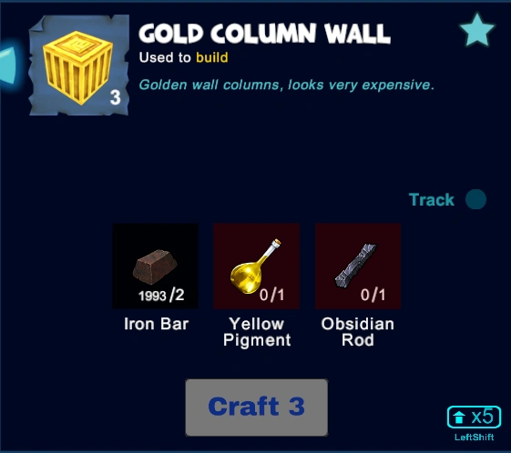 Gold Column Wall | Creativerse Wiki | Fandom