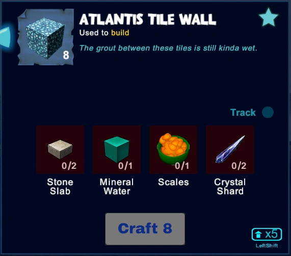 Atlantis Tile Wall | Creativerse Wiki | Fandom