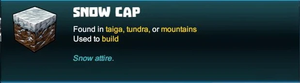Snow Cap | Creativerse Wiki | Fandom