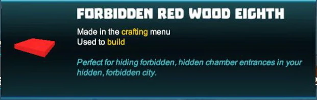 Forbidden Red Wood Eighth | Creativerse Wiki | Fandom