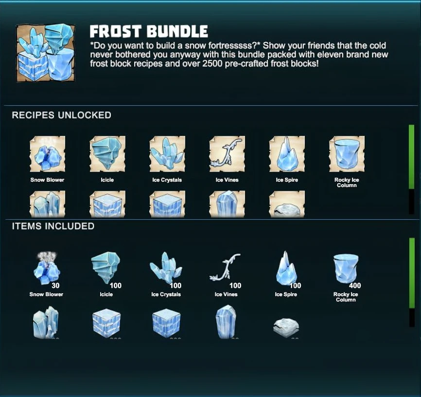 Frost Bundle | Creativerse Wiki | Fandom