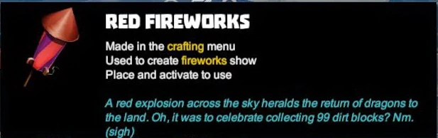 Red Fireworks | Creativerse Wiki | Fandom