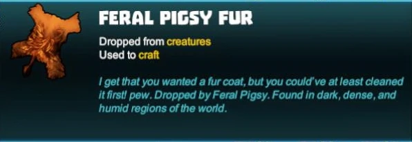 Feral Pigsy Fur | Creativerse Wiki | Fandom
