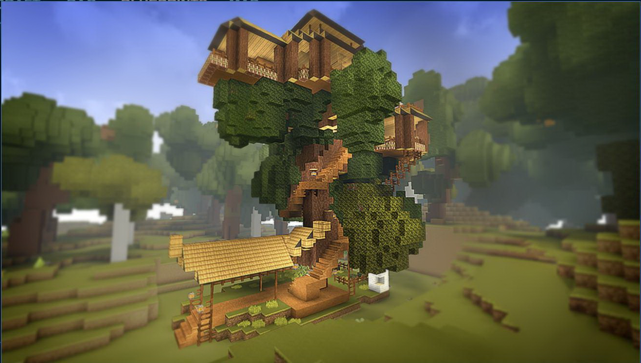 Minecraft Tree Houses Blueprints