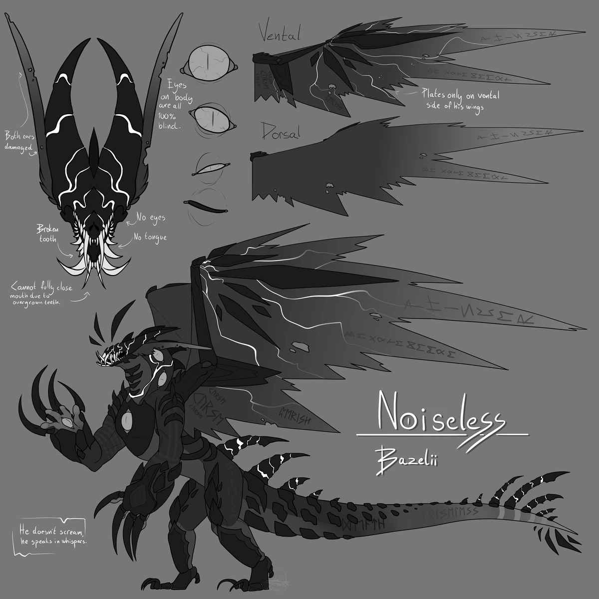 User blog:AntiSerenity/Noiseless - Bazelii OC | Creatures of Sonaria Wiki | Fandom