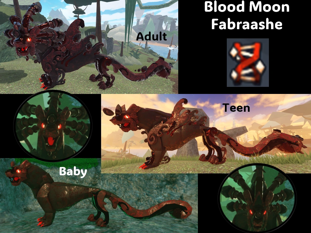 User blog:LondonTheDeer/Blood Moon Fabraashe all age stages | Creatures ...