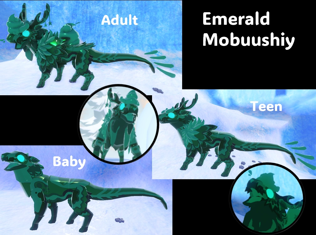 User blog:LondonTheDeer/Emerald mobuushiy All age stages | Creatures of ...
