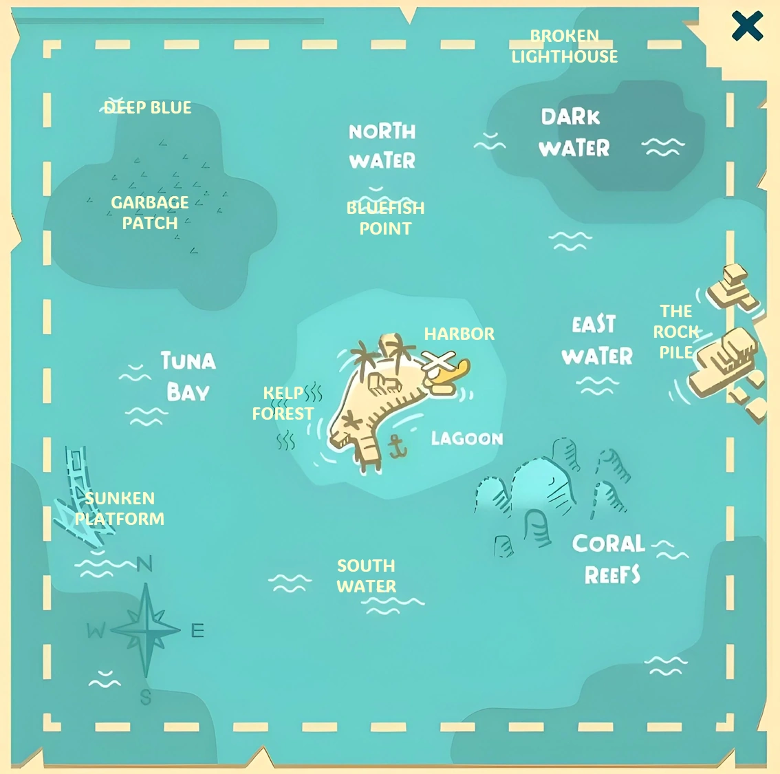 Paradise Island Map